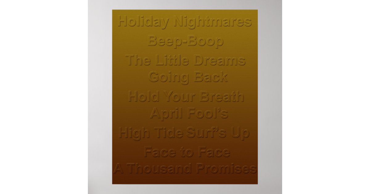 Sabriel Fanfic Collage Poster | Zazzle