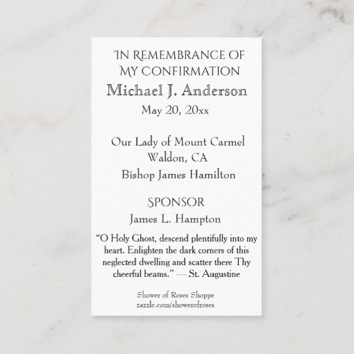 Sacrament Confirmation Stained Glass Window Dove Business Card | Zazzle