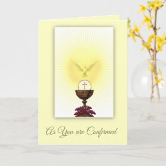 Sacrament of Confirmation Holy Spirit Prayer Card | Zazzle