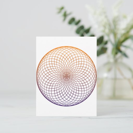 Sacred Geometry Postcard | Zazzle