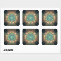 Sacred Geometry Square Sticker | Zazzle
