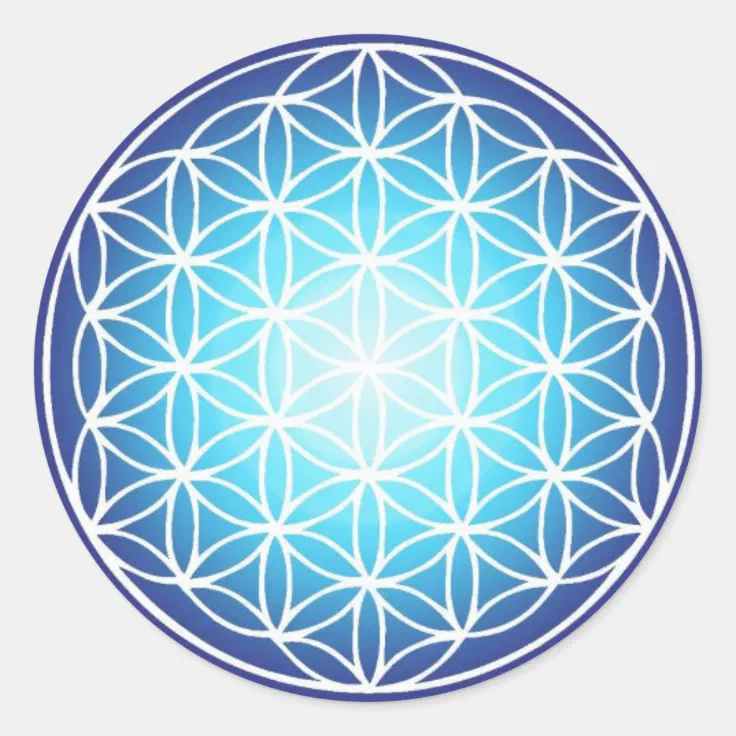 Sacred geometry sticker | Zazzle