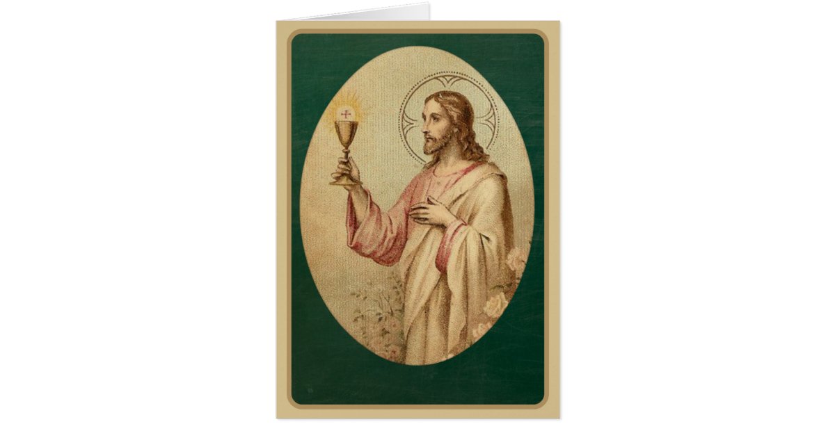 Sacred Heart Catholic Mass Offering Card | Zazzle