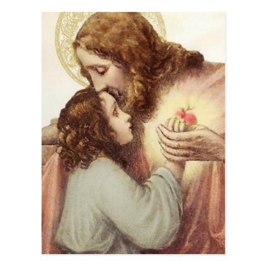 Sacred Heart of Jesus Child Religious Postcard | Zazzle.com
