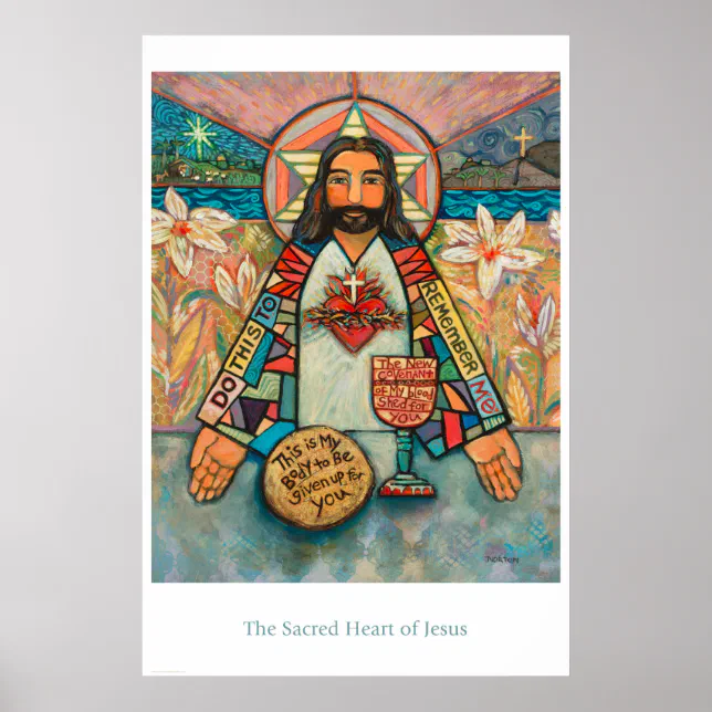 Sacred Heart of Jesus Classroom Poster | Zazzle