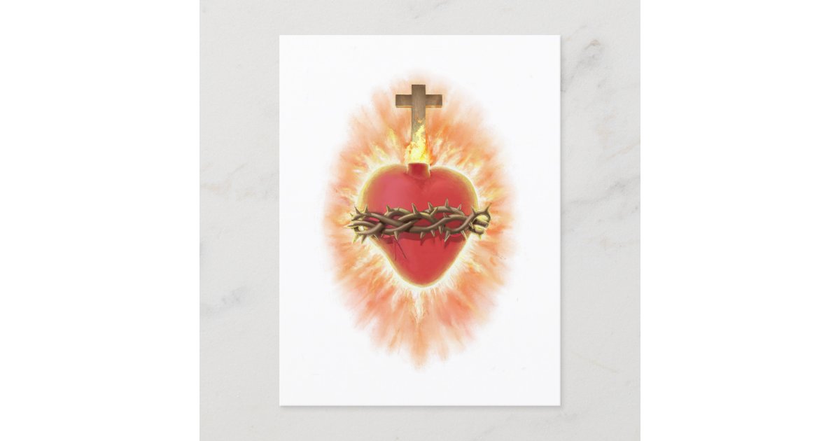 Sacred Heart of Jesus Postcard | Zazzle