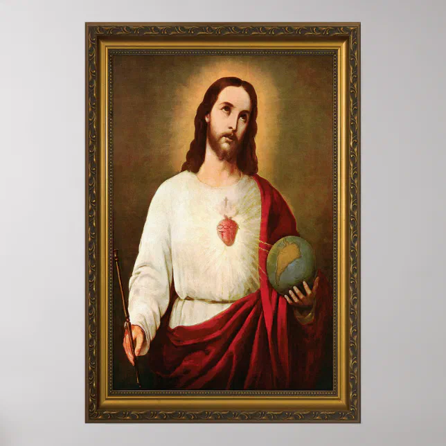 Sacred Heart of Jesus Poster | Zazzle