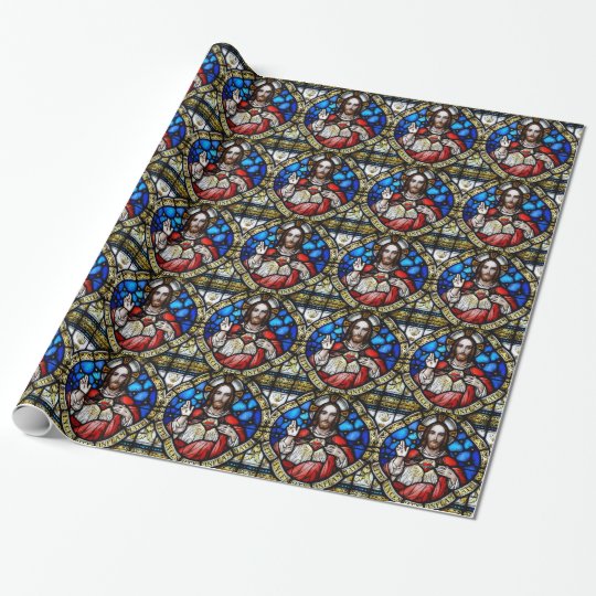 SACRED HEART OF JESUS WRAPPING PAPER | Zazzle.com