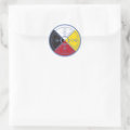 Sacred Hoop Medicine Wheel Classic Round Sticker | Zazzle