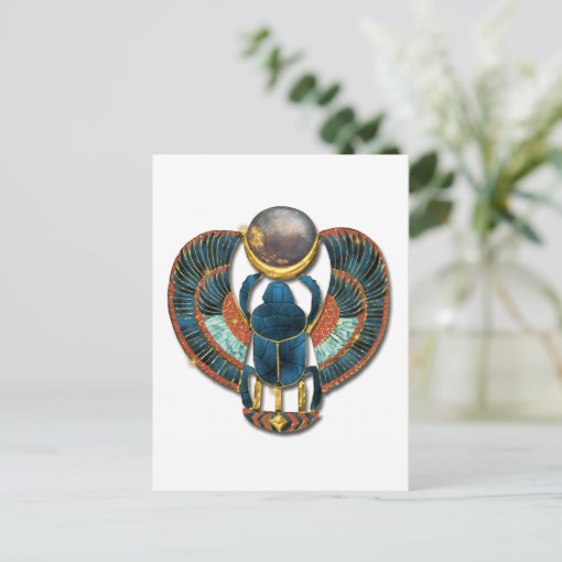 Sacred Scarab of King Tut Postcard | Zazzle