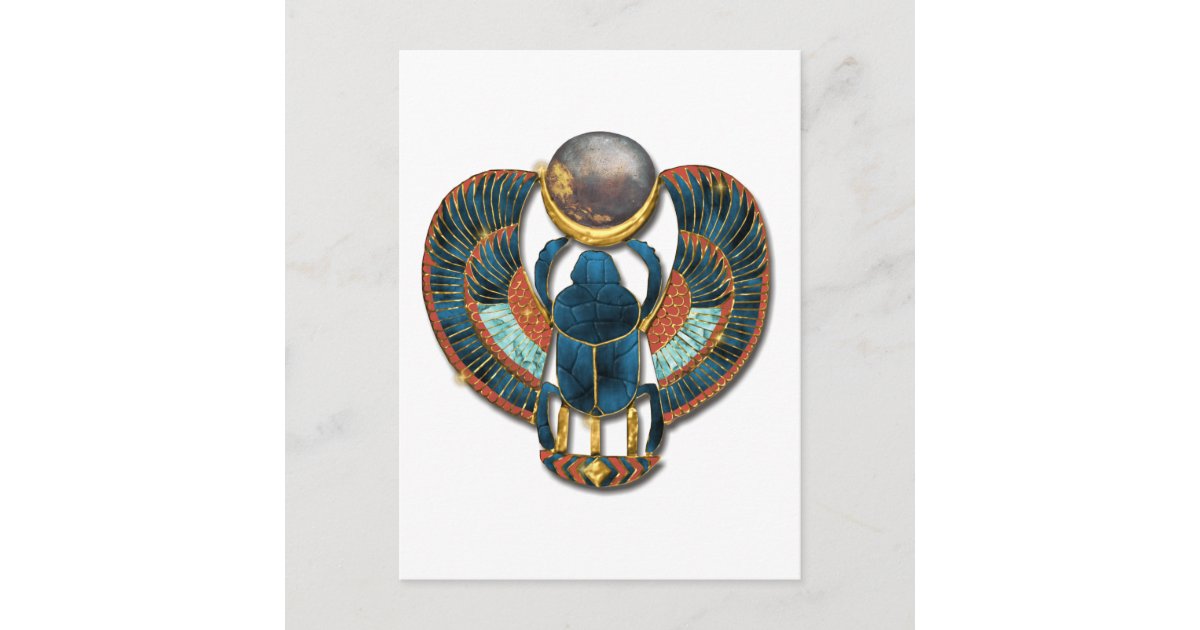 Sacred Scarab of King Tut Postcard | Zazzle