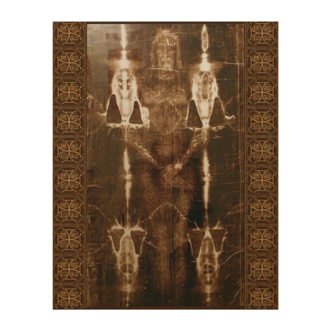 SACRED SHROUD OF TURIN WOOD WALL DECOR | Zazzle