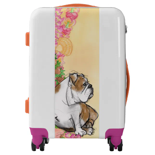 Sad Aloha Bulldog Luggage | Zazzle