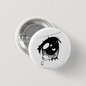 sad anime eye :( mini button | Zazzle