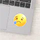 Sad But Relieved Face Emoji Sticker | Zazzle
