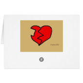 Sad Cartoon Beaver With Gnawed Heart & Custom Text | Zazzle