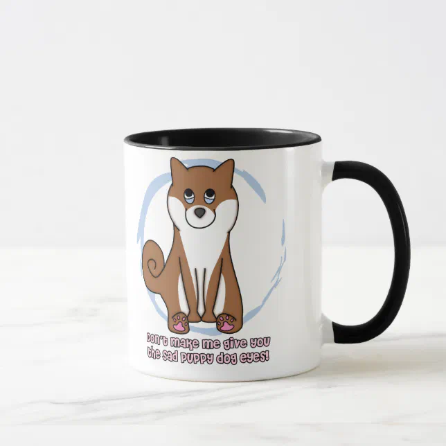 Sad Dog Eyes Shiba Inu Mug | Zazzle