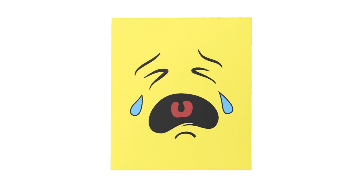 Sad Face Emoji Notepad | Zazzle