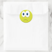 Sad Face Sticker | Zazzle