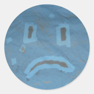 Sad Face Stickers | Zazzle