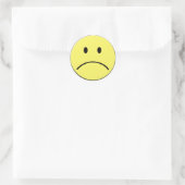 Sad Face Sticker | Zazzle