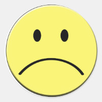 Sad Face Stickers | Zazzle