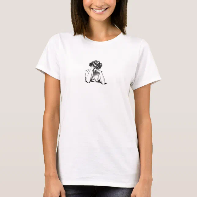 Sad Girl T-Shirt | Zazzle