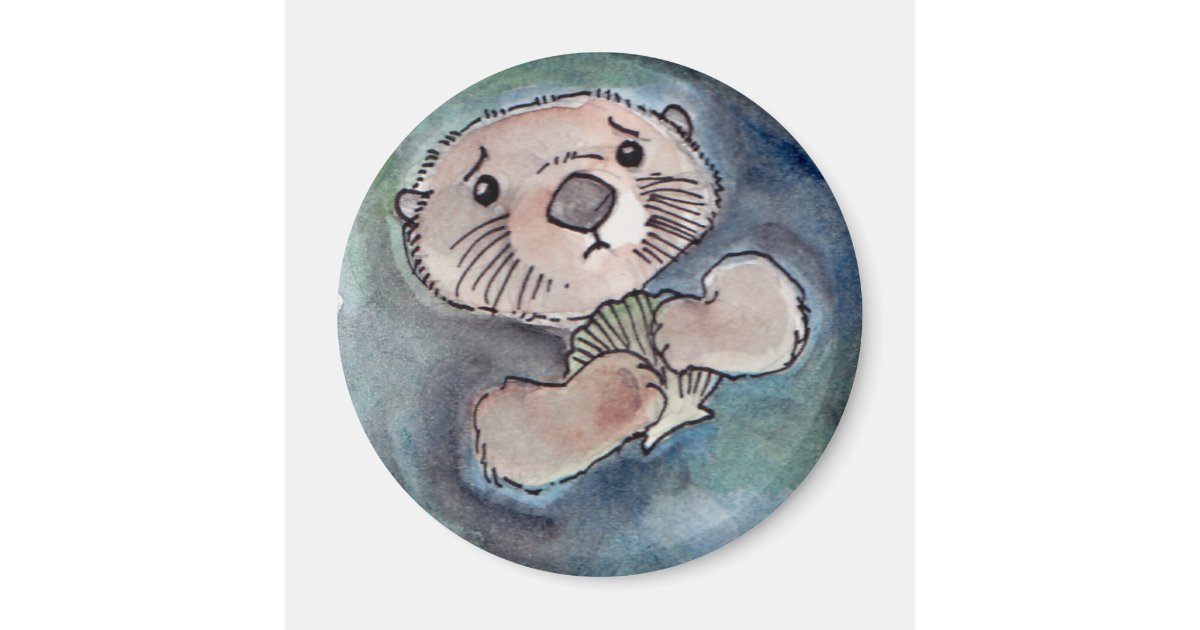 Sad Otter Magnet | Zazzle