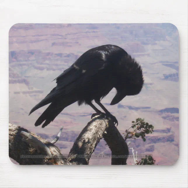 Sad Raven Mousepad | Zazzle