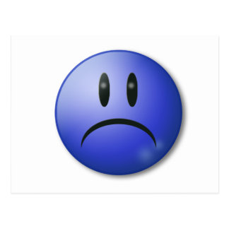 Sad Face Cards | Zazzle