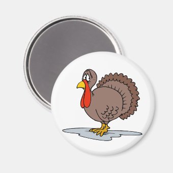 Sad Turkey Magnet | Zazzle