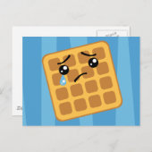 Sad Waffle Postcard | Zazzle