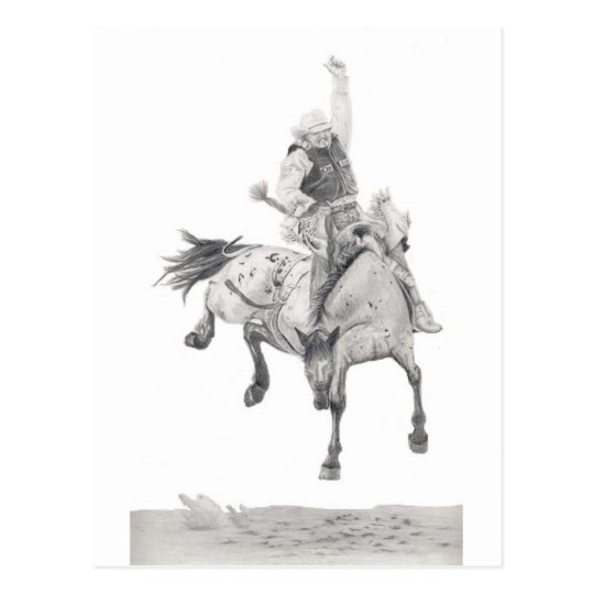 Saddle Bronc Postcard | Zazzle.com