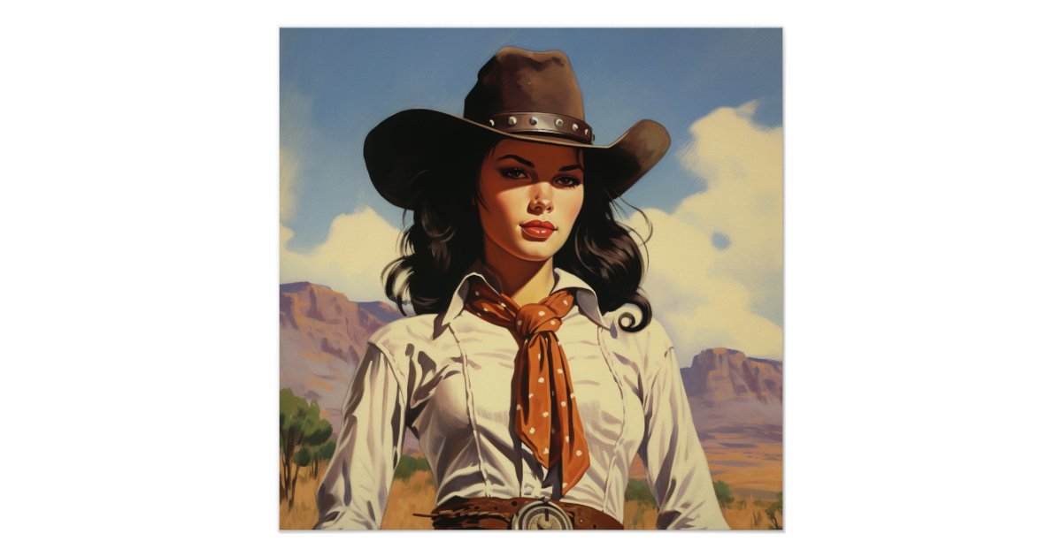 Saddle-Styled Love Stories: Wild West Whispers Poster | Zazzle