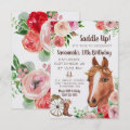 Saddle Up! It's time to celebrate! Horse Birthday Invitation | Zazzle