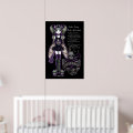 Sadie Gothic Faery Rules of Conduct Poster | Zazzle