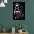Sadie Gothic Faery Rules of Conduct Poster | Zazzle