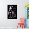 Sadie Gothic Faery Rules of Conduct Poster | Zazzle