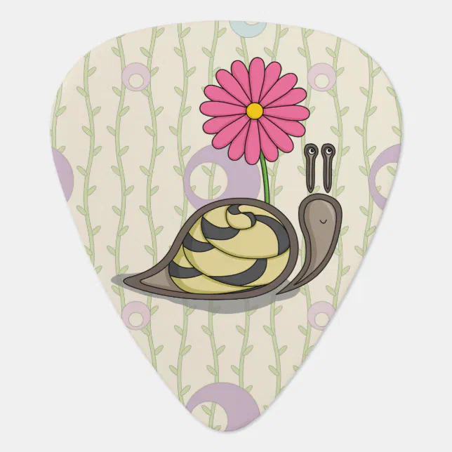 Sadie the Snail Guitar Pick | Zazzle