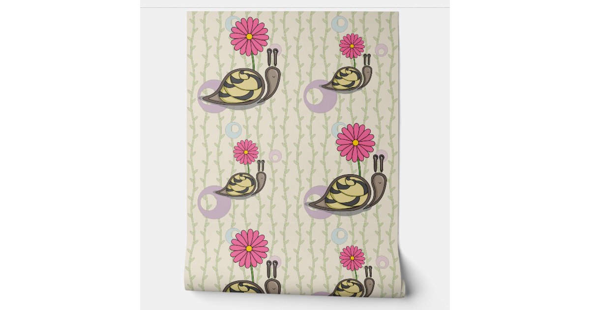 Sadie the Snail Wallpaper | Zazzle