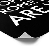 Sadly People Using Proper English Spelling Black Poster | Zazzle