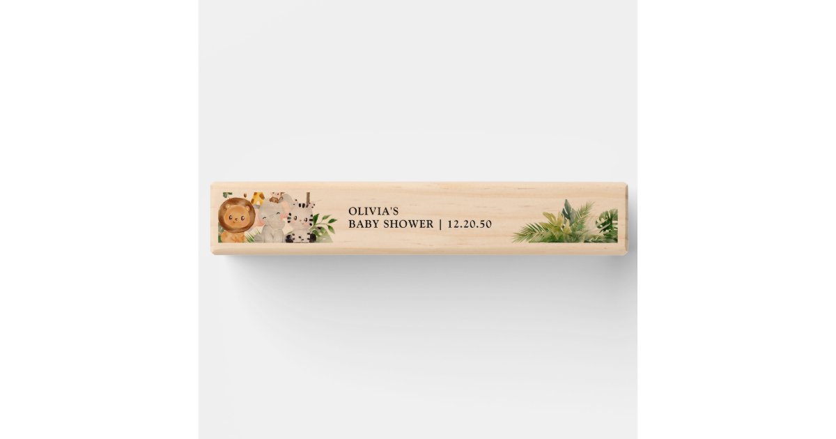 Safairi Animals Baby Shower Topple Tower | Zazzle