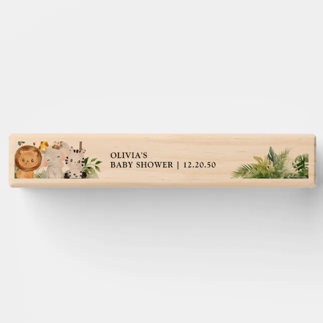 Safairi Animals Baby Shower Topple Tower | Zazzle