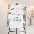 Safari Animals Giraffe Zebra Welcome Sign | Zazzle