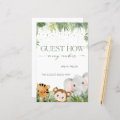 Safari Animals Guess How Many Candies Game Card | Zazzle