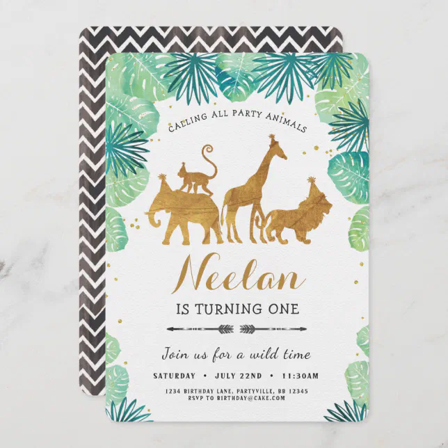 Safari Birthday Invitation | Zazzle