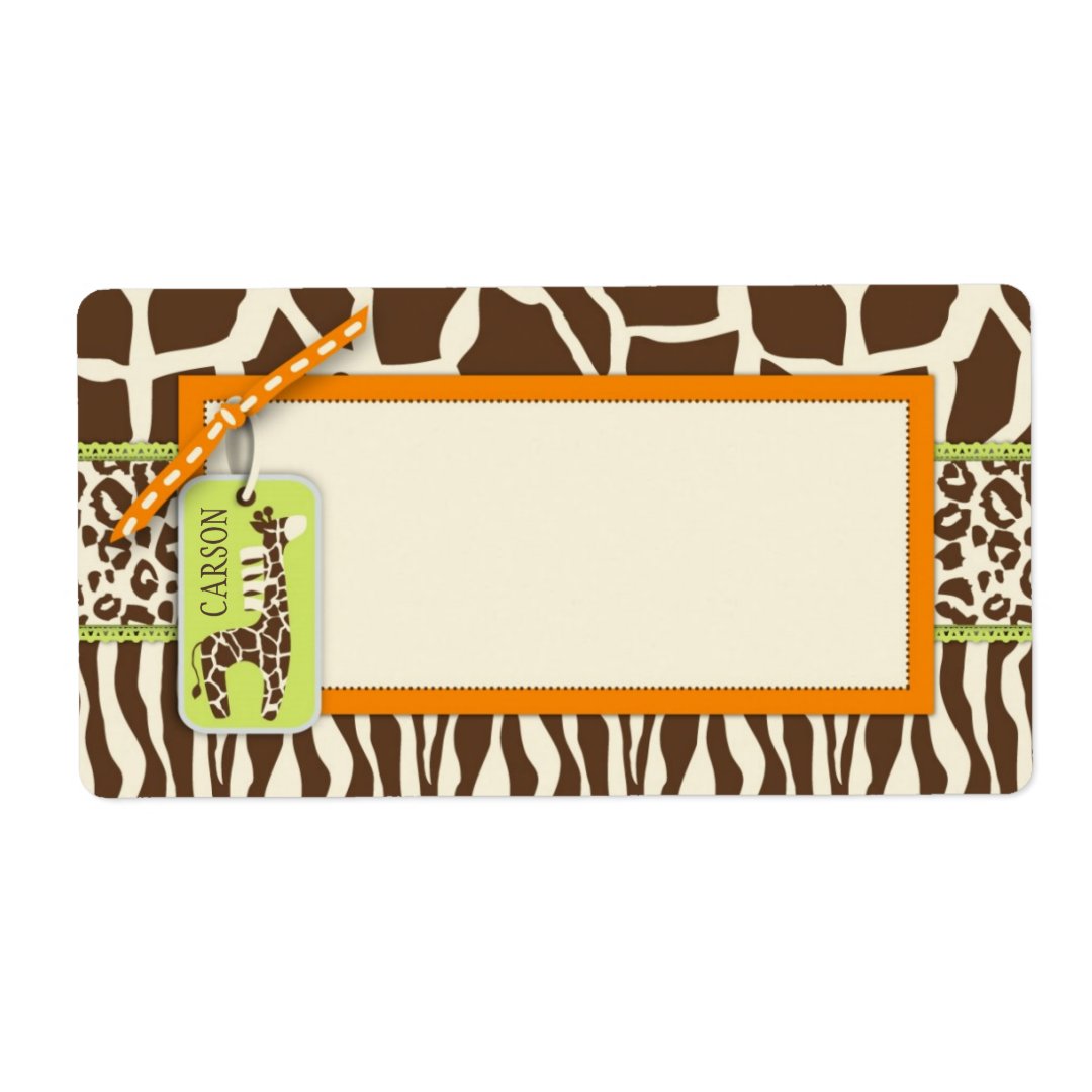 Safari Boy OR Name Tag | Zazzle