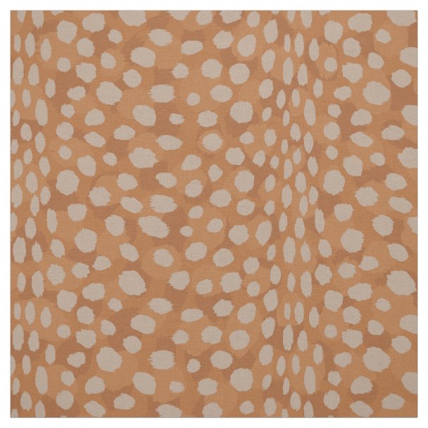 Safari chic neutral brown beige cheetah print fabric | Zazzle