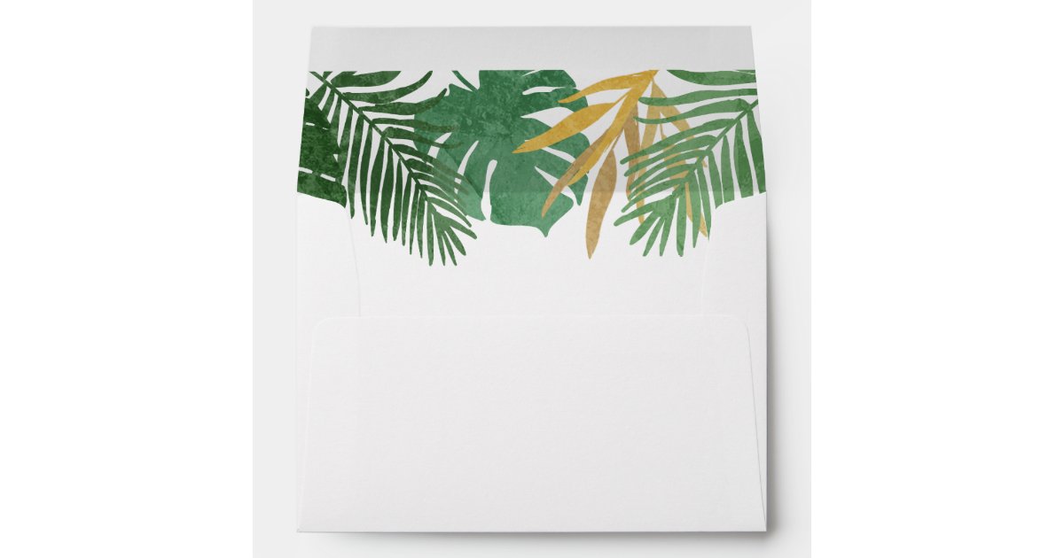 Safari Envelope Elegant Tropical Zoo Jungle Wild | Zazzle.com