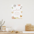 SAFARI Jungle Animals Birthday Welcome Poster | Zazzle